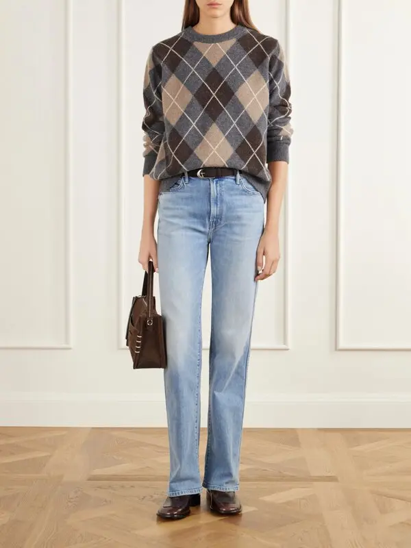 MOTHER High-waisted Straight-leg Jeans