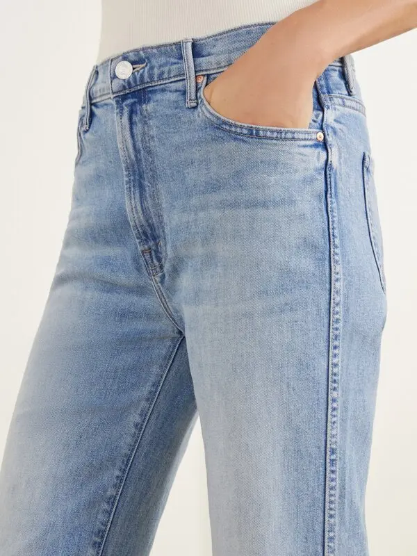 MOTHER High-waisted Straight-leg Jeans