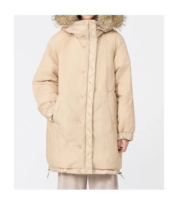 Max Mara Reversible Midi Parka In Water-repellent Plain