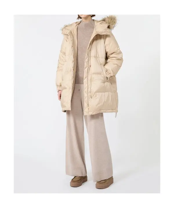 Max Mara Reversible Midi Parka In Water-repellent Plain