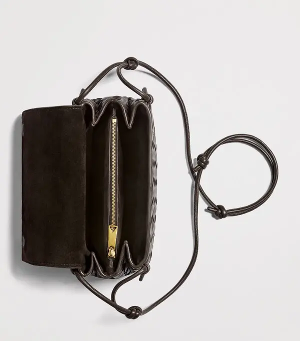 Bottega Veneta Leather Notturno Cross-body Bag - Brown
