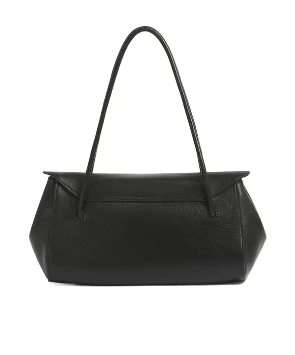 Marni Leather E/w Shoulder Bag With Studs