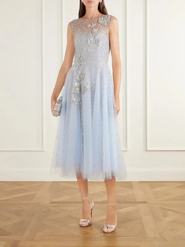 Oscar De La Renta Organza Dress