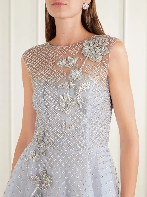 Oscar De La Renta Organza Dress