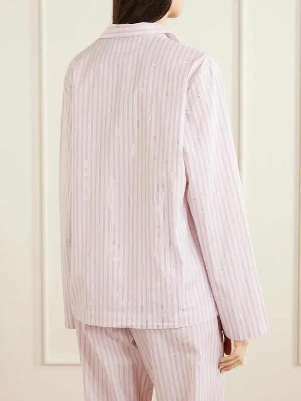 TEKLA Striped Organic Cotton Shirt