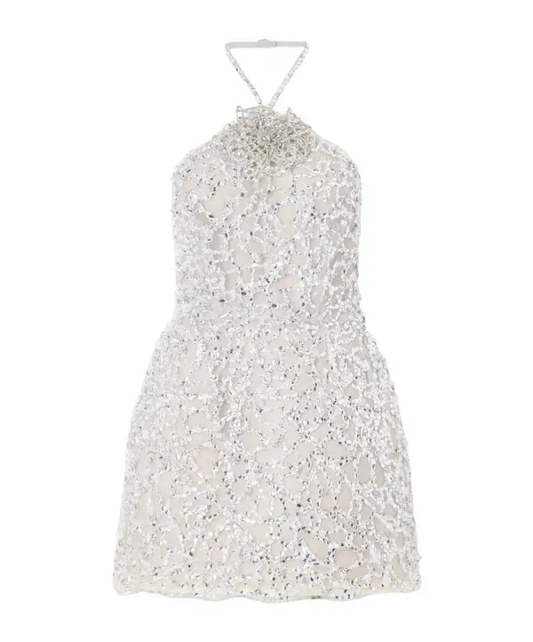 Oscar De La Renta Floral Off-the-shoulder Mini Dress
