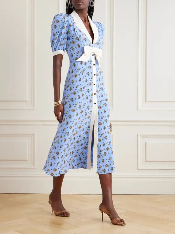 Alessandra Rich Smooth Slip Dress