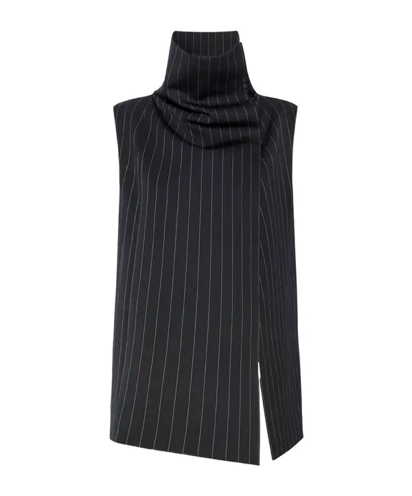 Sportmax Albata Striped Top - Black