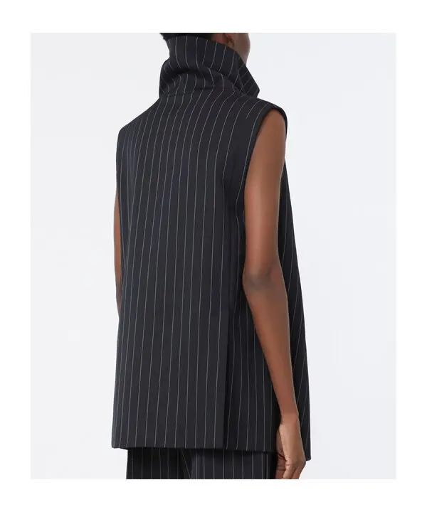 Sportmax Albata Striped Top - Black