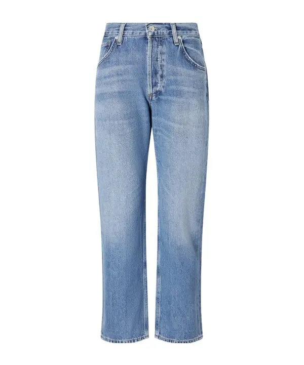 Citizens Of Humanity Mid-rise Straight-leg Boyfriend Jeans - Blue