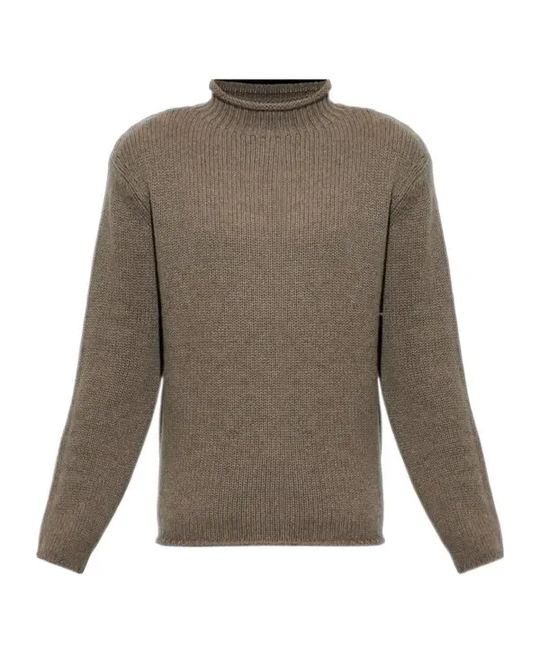 LISA YANG Sylvan Mock-neck Knitted Sweater