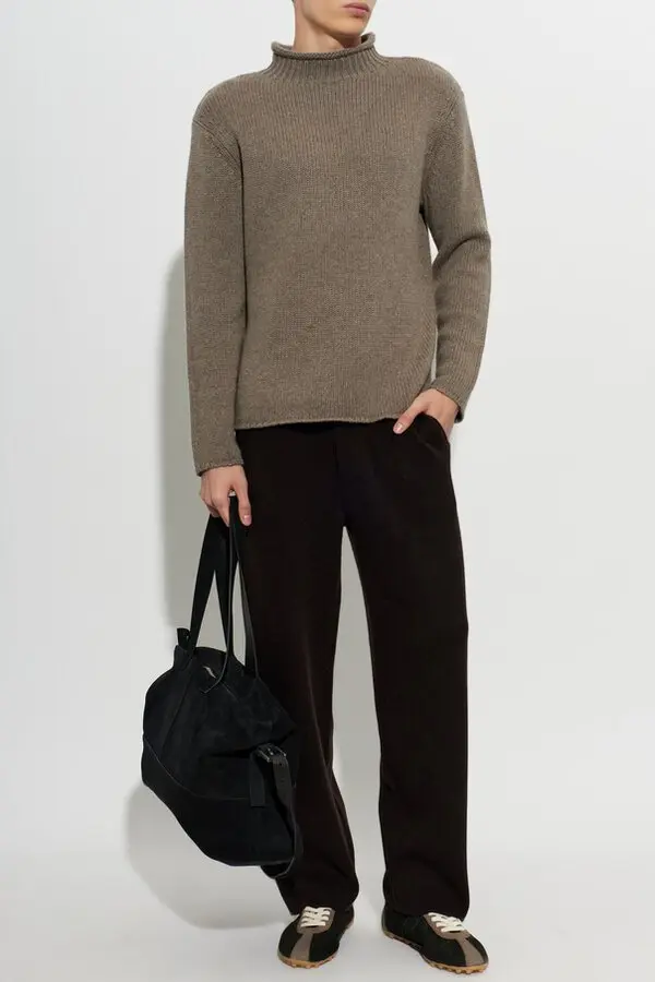 LISA YANG Sylvan Mock-neck Knitted Sweater
