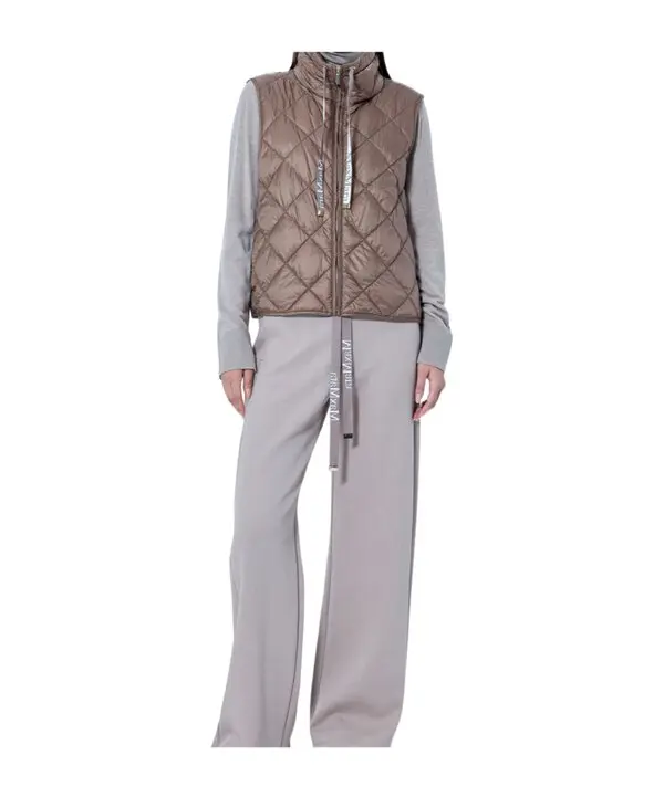 Max Mara Quilted Gilet With High Neck