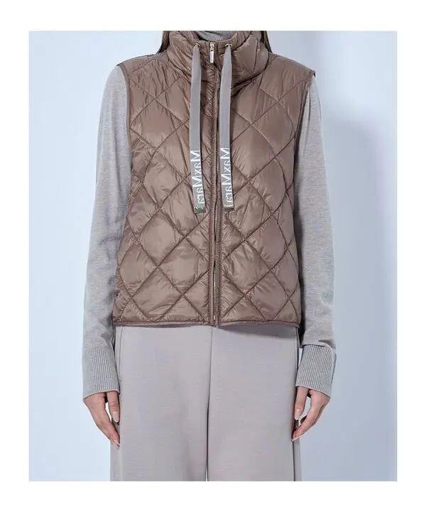 Max Mara Quilted Gilet With High Neck