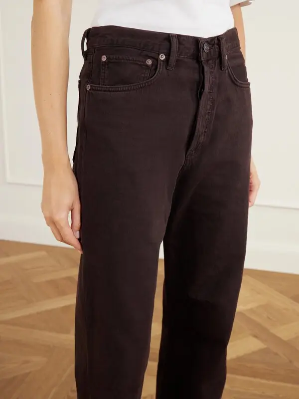 AGOLDE High-waisted Loose Straight-leg Jeans
