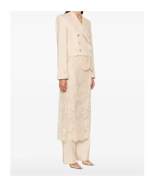 Zimmermann Lace-trimmed Blazer - Cream