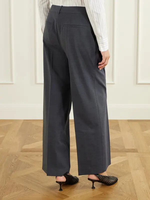 Theory Stretch-wool Straight-leg Pants