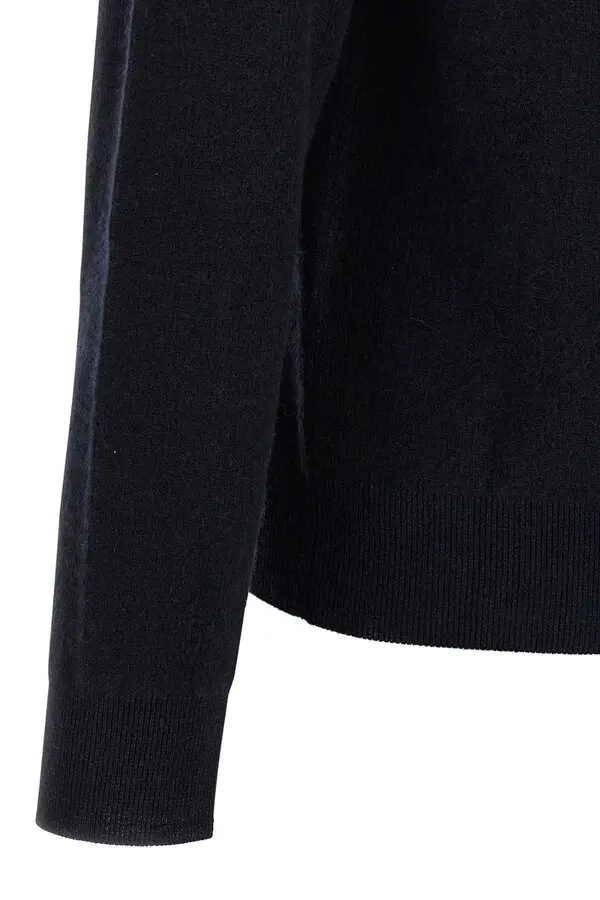 Brioni Crewneck Knitted Jumper - Blue