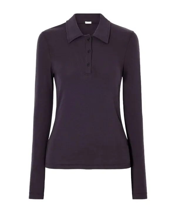 AGOLDE Stretch-lyocell Polo Shirt