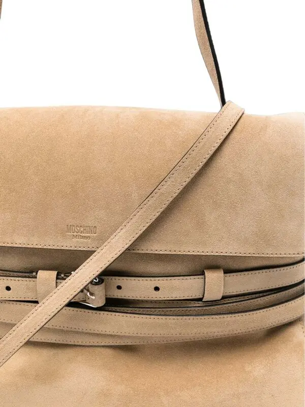 Moschino Belted Top Handle Handbag