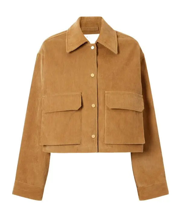Maria Mcmanus Organic Cotton Ribbed Cropped Jacket
