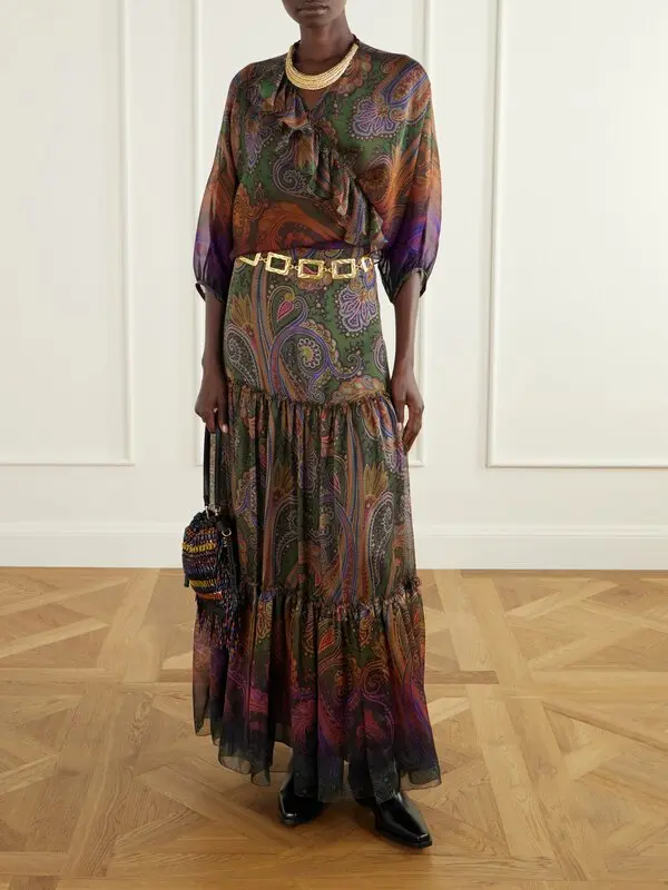 Etro Sequined Drawstring Bag