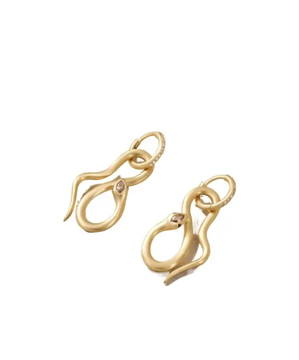 Ileana Makri Diamond Hoop Earrings - No