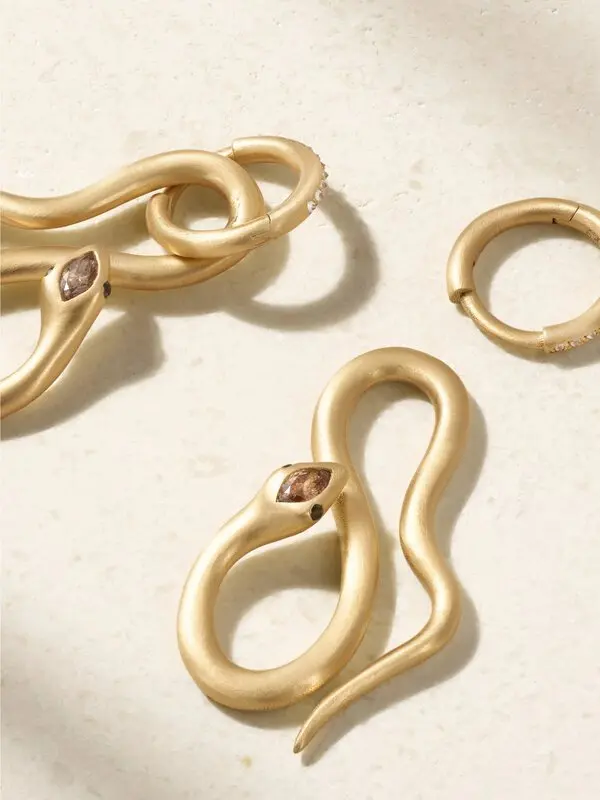 Ileana Makri Diamond Hoop Earrings