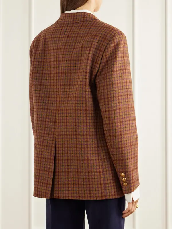BLAZÉ MILANO Classic Checkered Double- Blazer