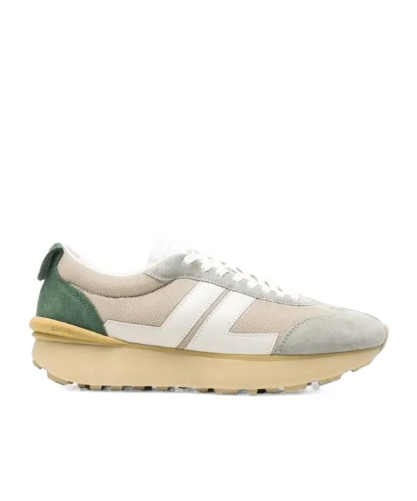 LANVIN Bumper Mesh-panel Sneakers - Nude