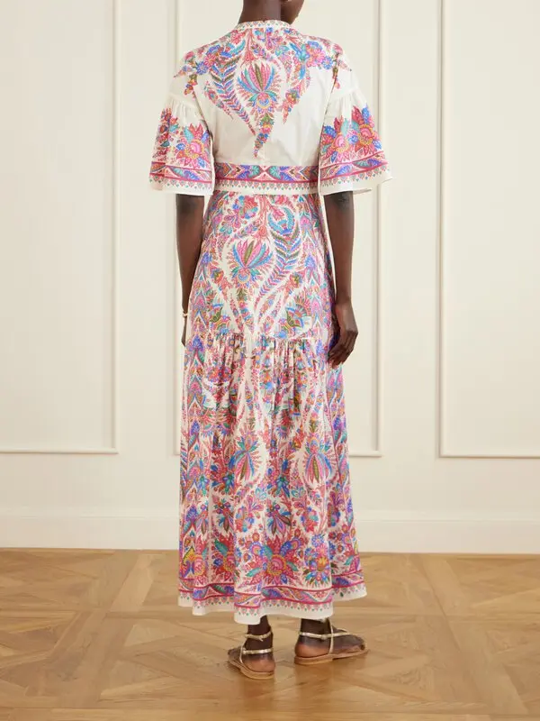 Etro Printed Cotton-poplin Maxi Dress