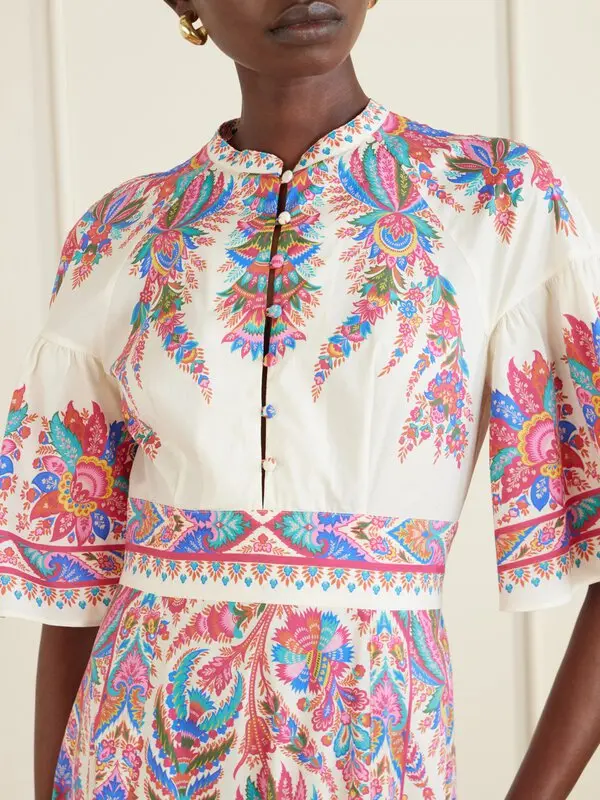 Etro Printed Cotton-poplin Maxi Dress