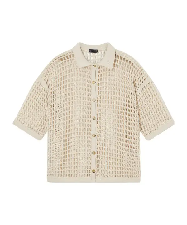 HAIGHT. Knit Cotton-blend Blouse