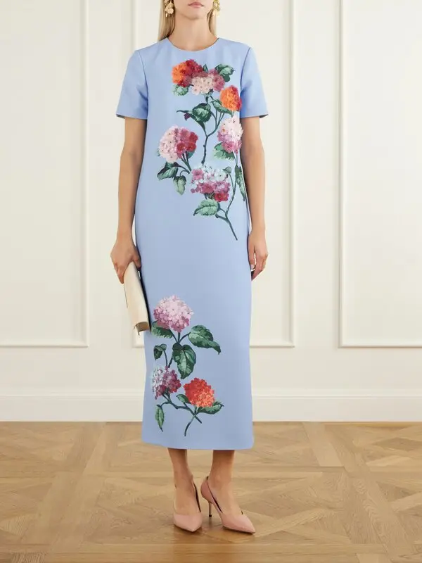 Carolina Herrera Stretch-crepe Midi Dress