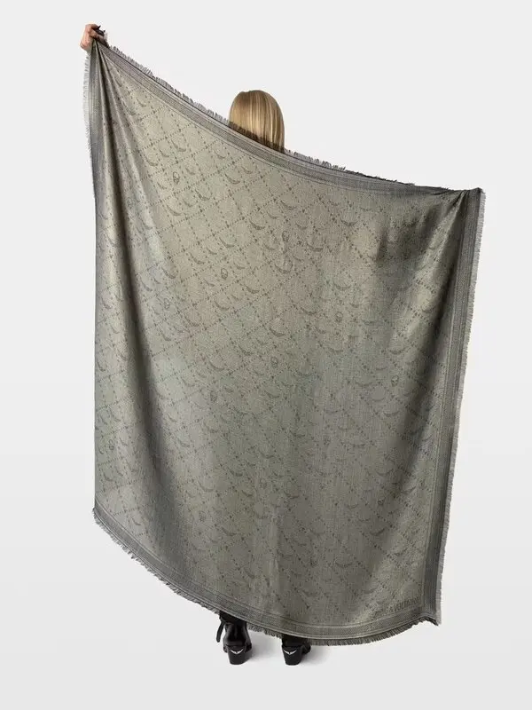 Zadig&Voltaire Oversized Jacquard Scarf