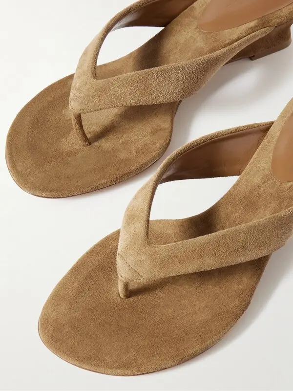 Le Monde Beryl Suede 50 Wedge Sandals