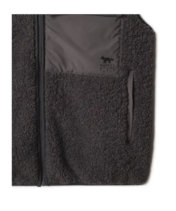 Maison Kitsuné Fleece Sleeveless Jacket