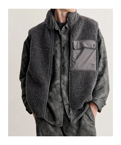 Maison Kitsuné Fleece Sleeveless Jacket