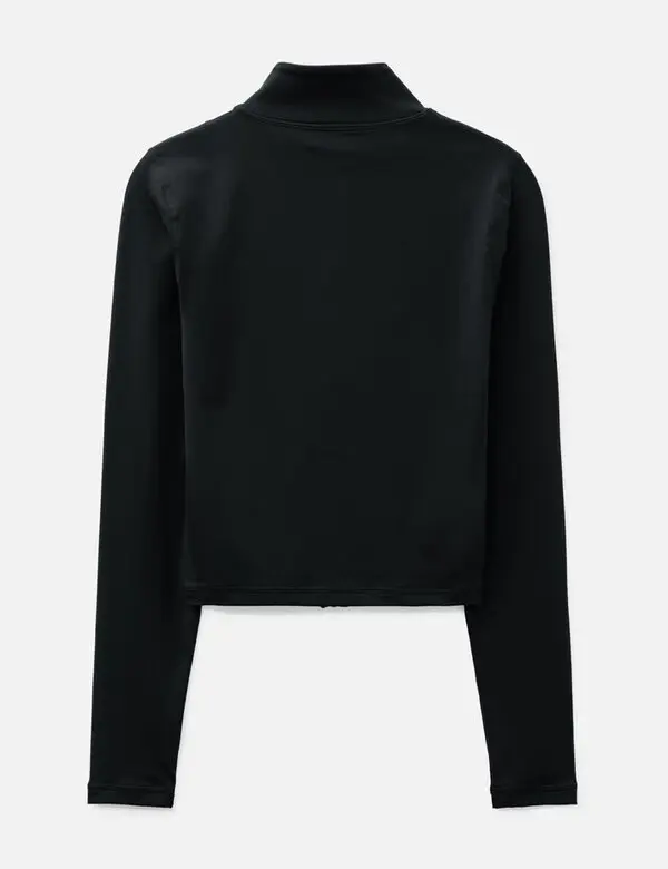 SPORTY  RICH Zip-up Knitted Sports Top