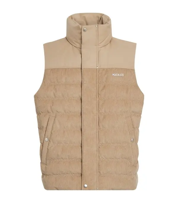 Mackage Corduroy Down-padded Gilet - Beige