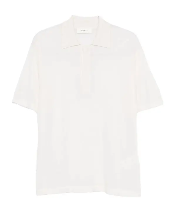 LISA YANG Short-sleeved Knit Polo Shirt