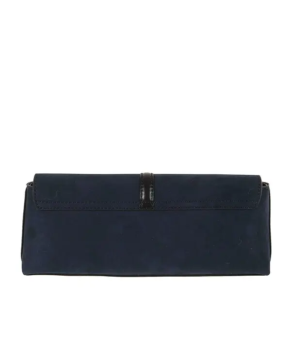 Stella McCartney Ryder Suede-effect Shoulder Bag - Navy