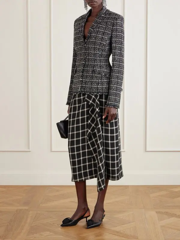 Erdem Tweed Cotton-blend Blazer