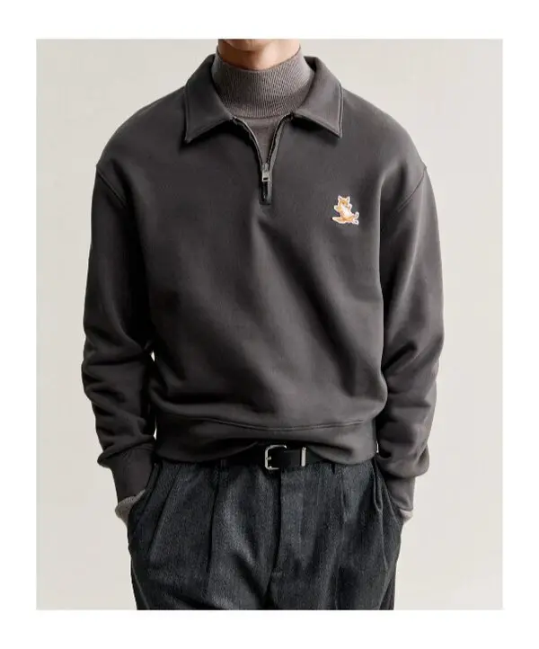 Maison Kitsuné Chillax Fox Polo Sweatshirt