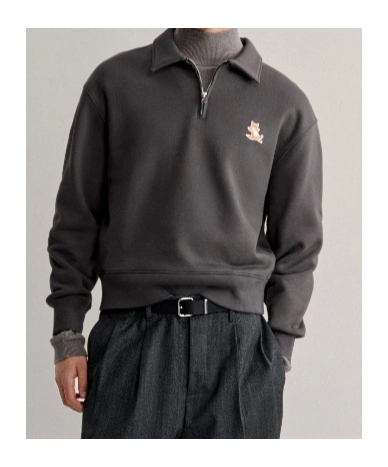 Maison Kitsuné Chillax Fox Polo Sweatshirt