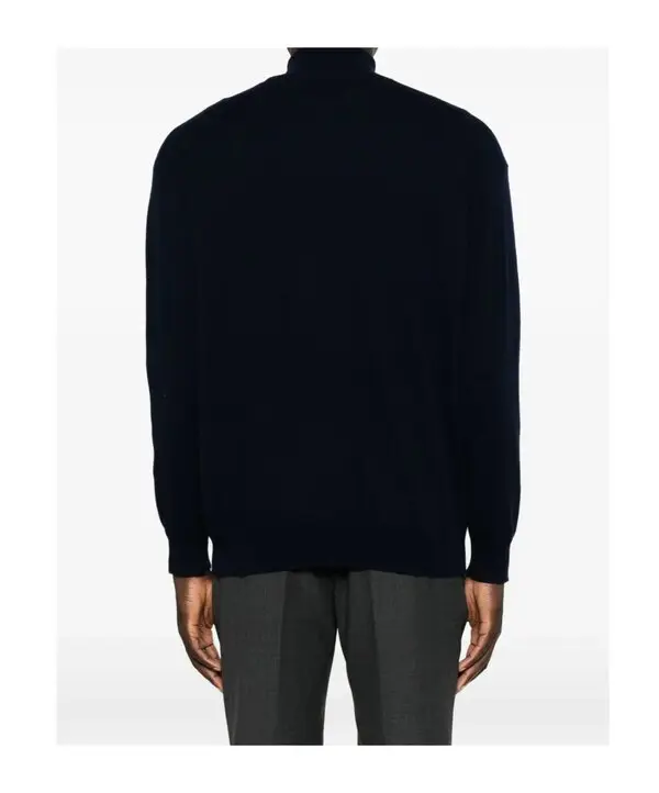 LISA YANG Quarter Zipper Sweater - Black