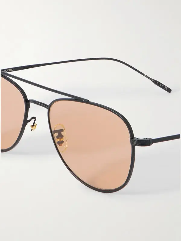 Oliver Spencer Aviator-style Metal Sunglasses