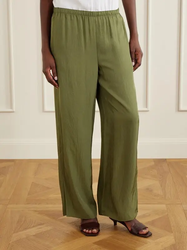 Theory Crepon Wide-leg Pants