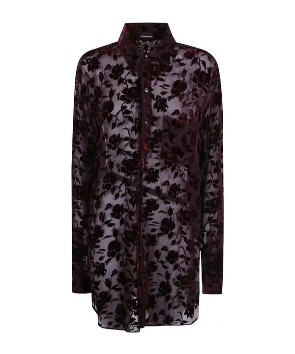 ANN DEMEULEMEESTER Elisabeth Floral-devoré Shirt