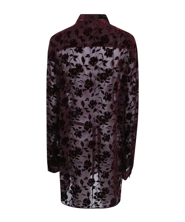 ANN DEMEULEMEESTER Elisabeth Floral-devoré Shirt
